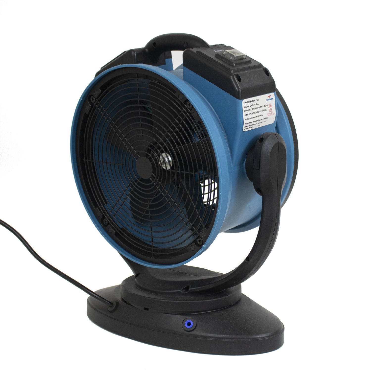 XPOWER FM-68 Multi-Purpose Oscillating Misting Fan and Air Circulator ...